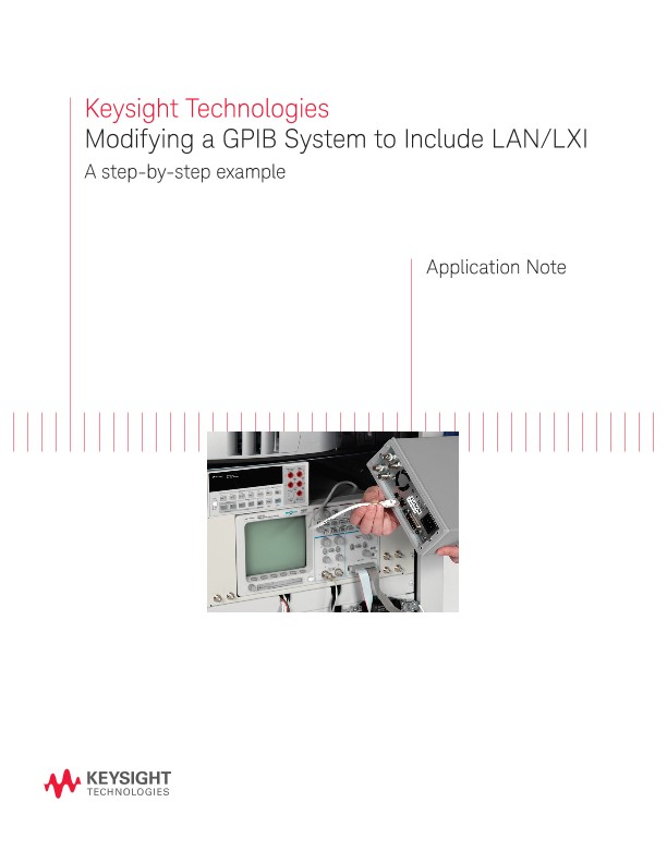 Modifying GPIB Instruments to Include LAN/LXI PDF Asset Page | Keysight